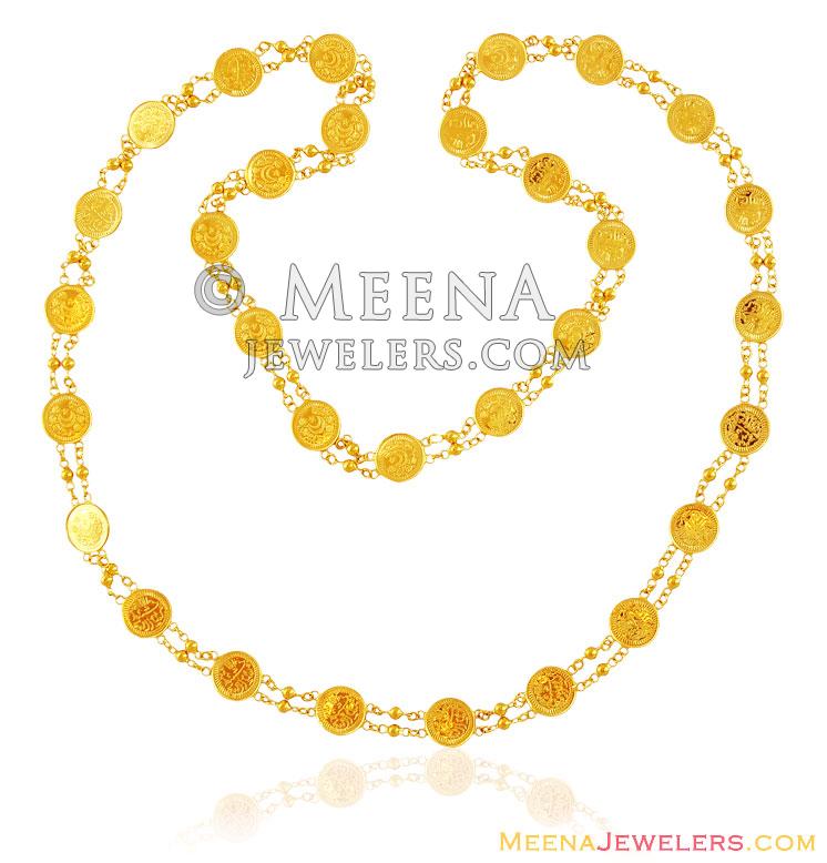 22K Gold Coin Chain (Gini) - ChLo16194 - 22Kt Gold chain, designed in ...