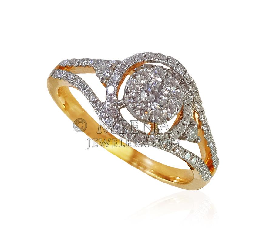 18kt Gold Diamond ladies Ring - DiRi22315 - 18kt Yellow Gold Diamond ...
