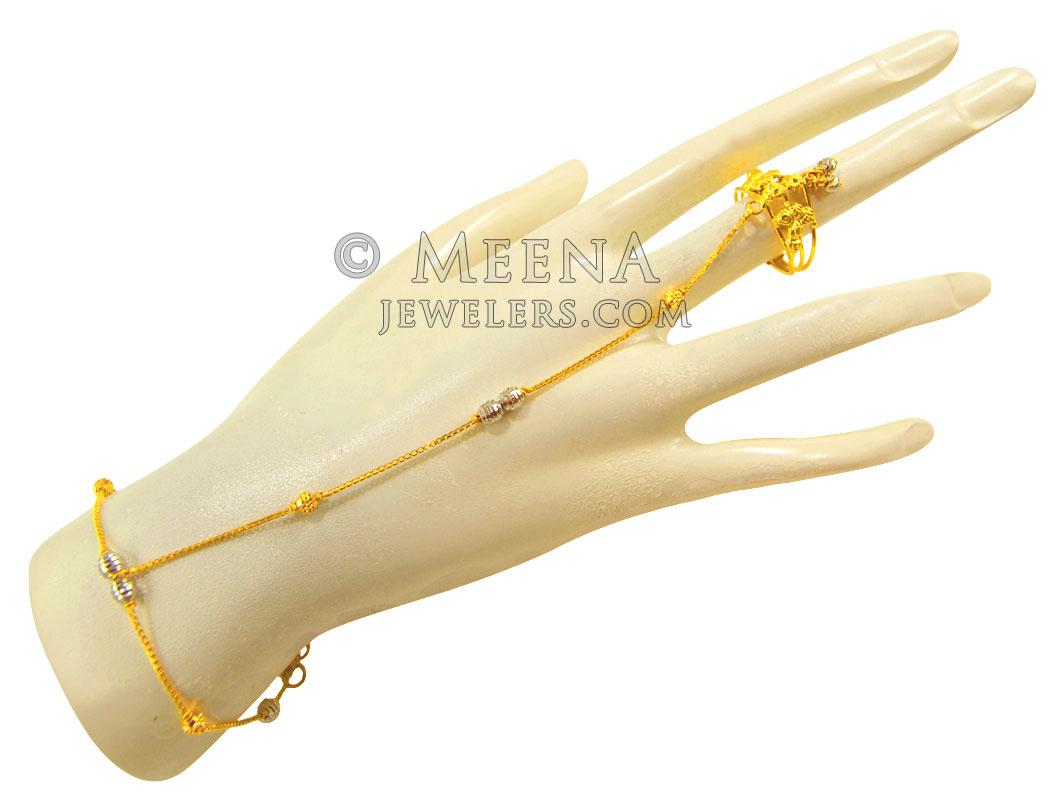 22K Gold Beautiful Panja (1PCs) - BrLa24116 - 22K Gold Designer ...